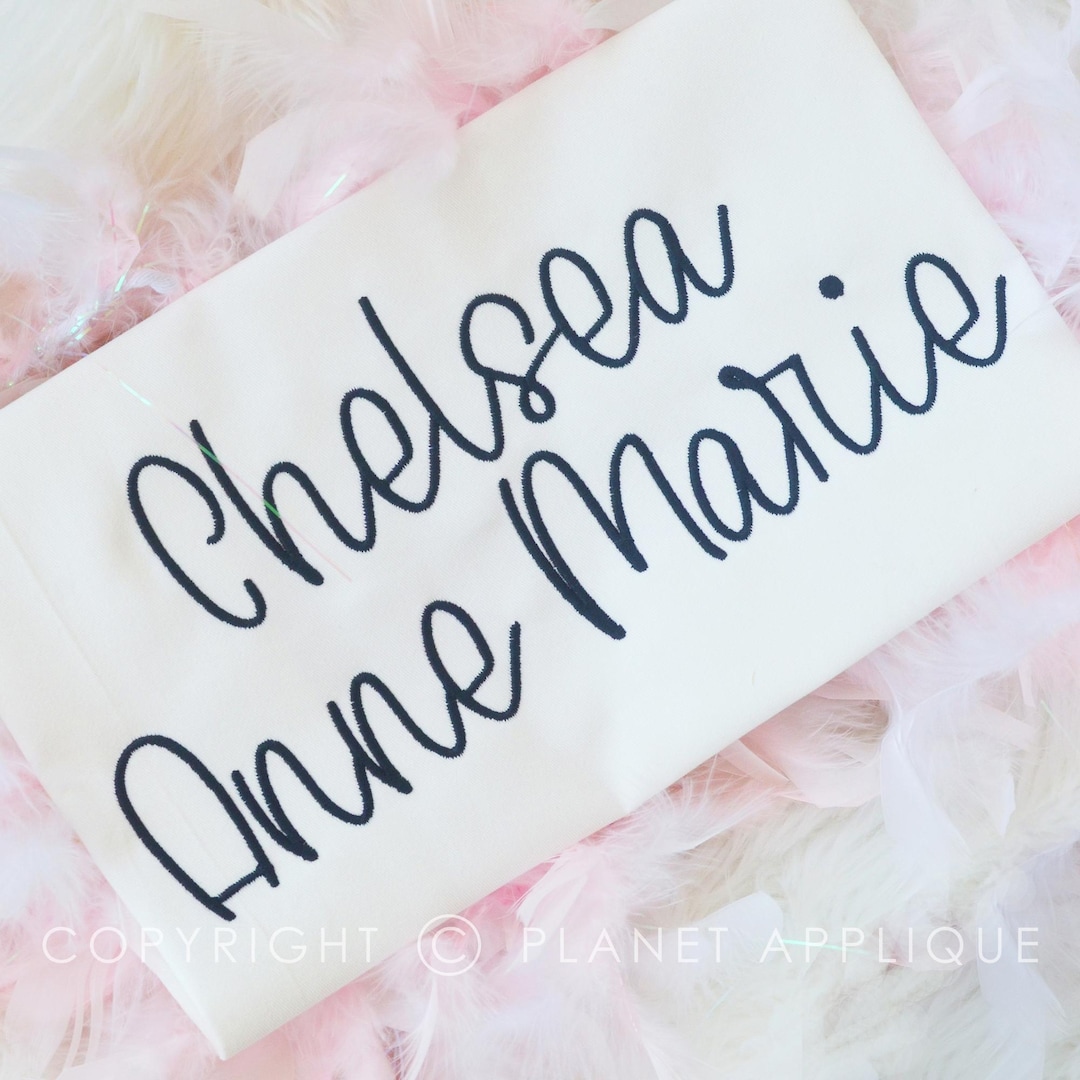 Chelsea Script Monogram Font Alphabet Machine Embroidery Designs ...