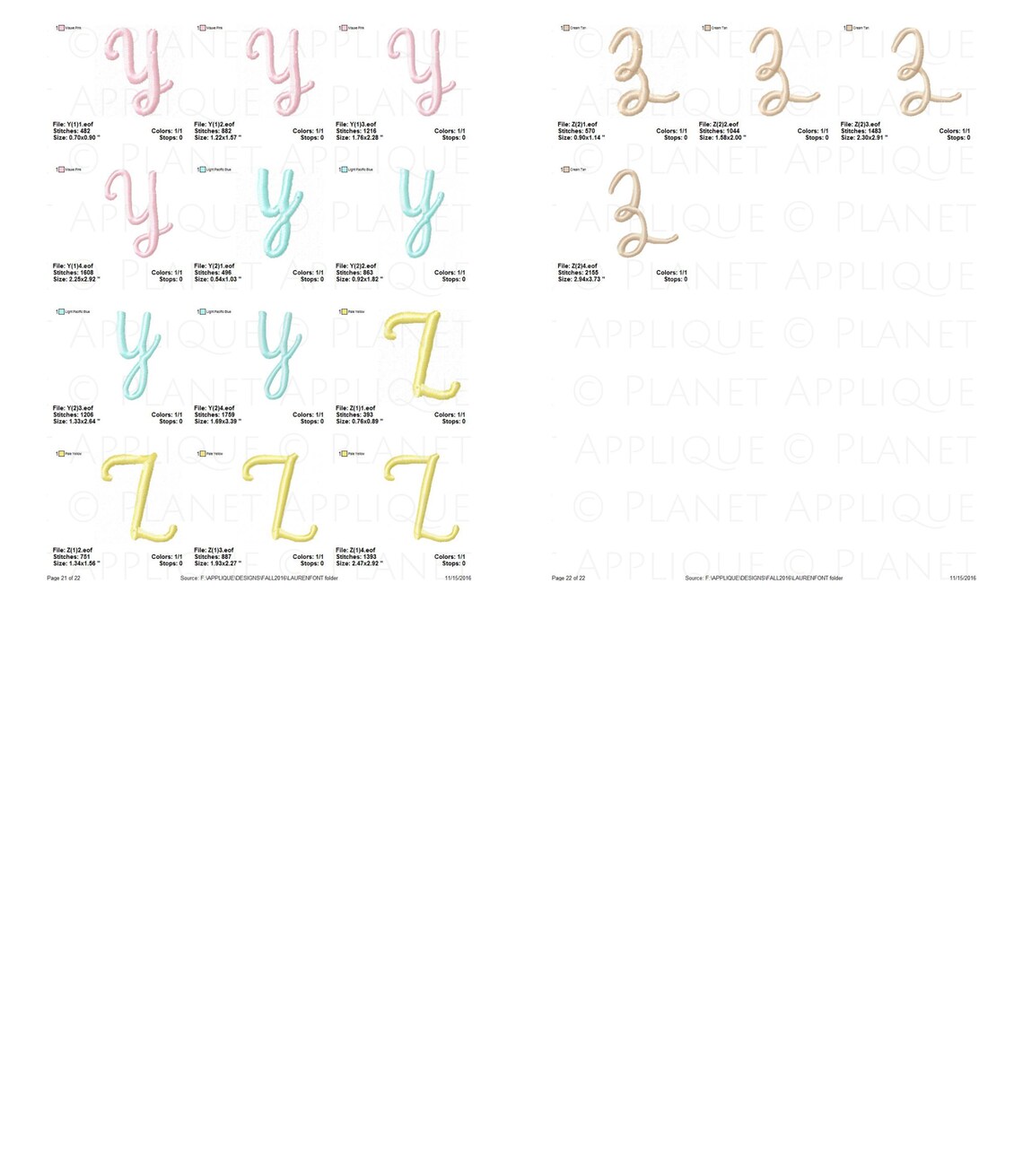 Lauren Cursive Script Monogram Font Alphabet Machine - Etsy