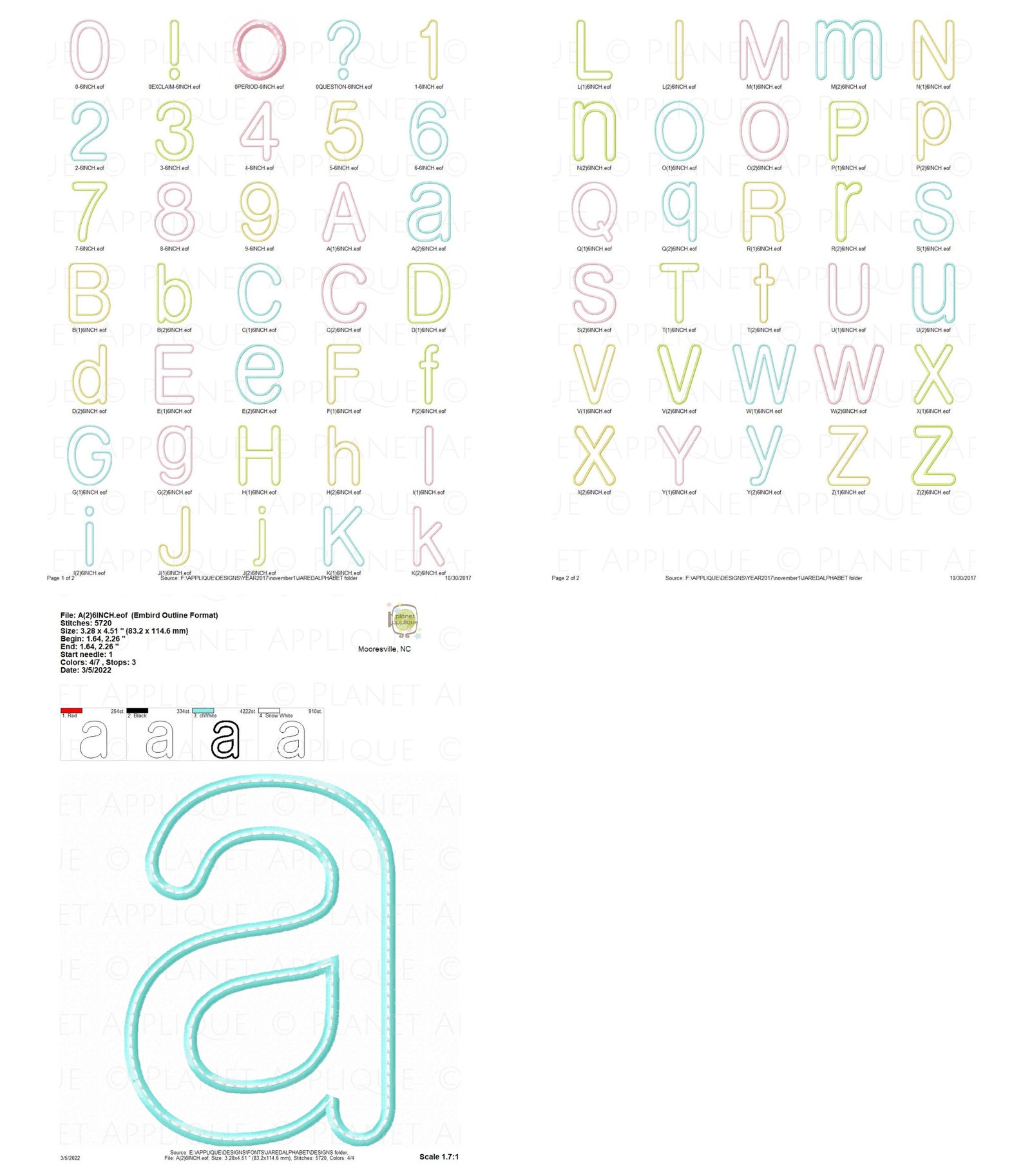 Jared Plain Letter Applique Alphabet Monogram Font Machine - Etsy
