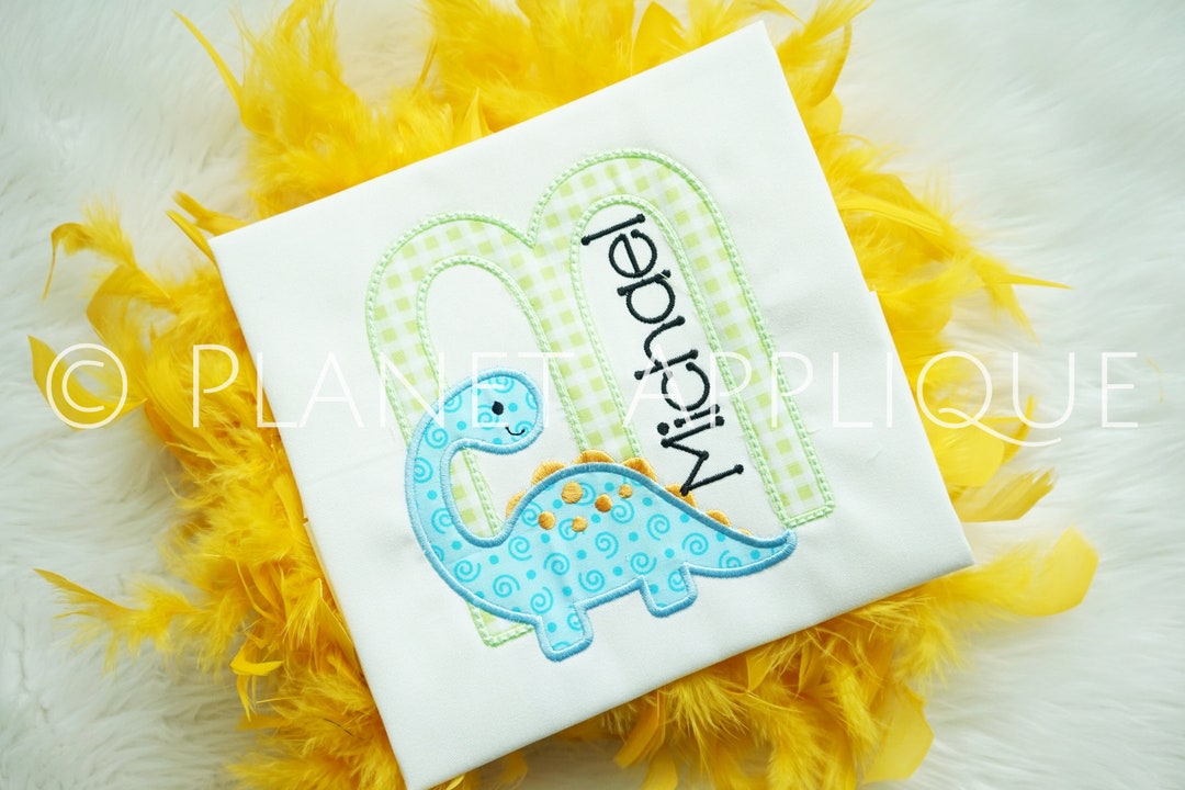 Dinosaur Rawr Brontosaur Monogram Font Machine Embroidery Designs - Etsy