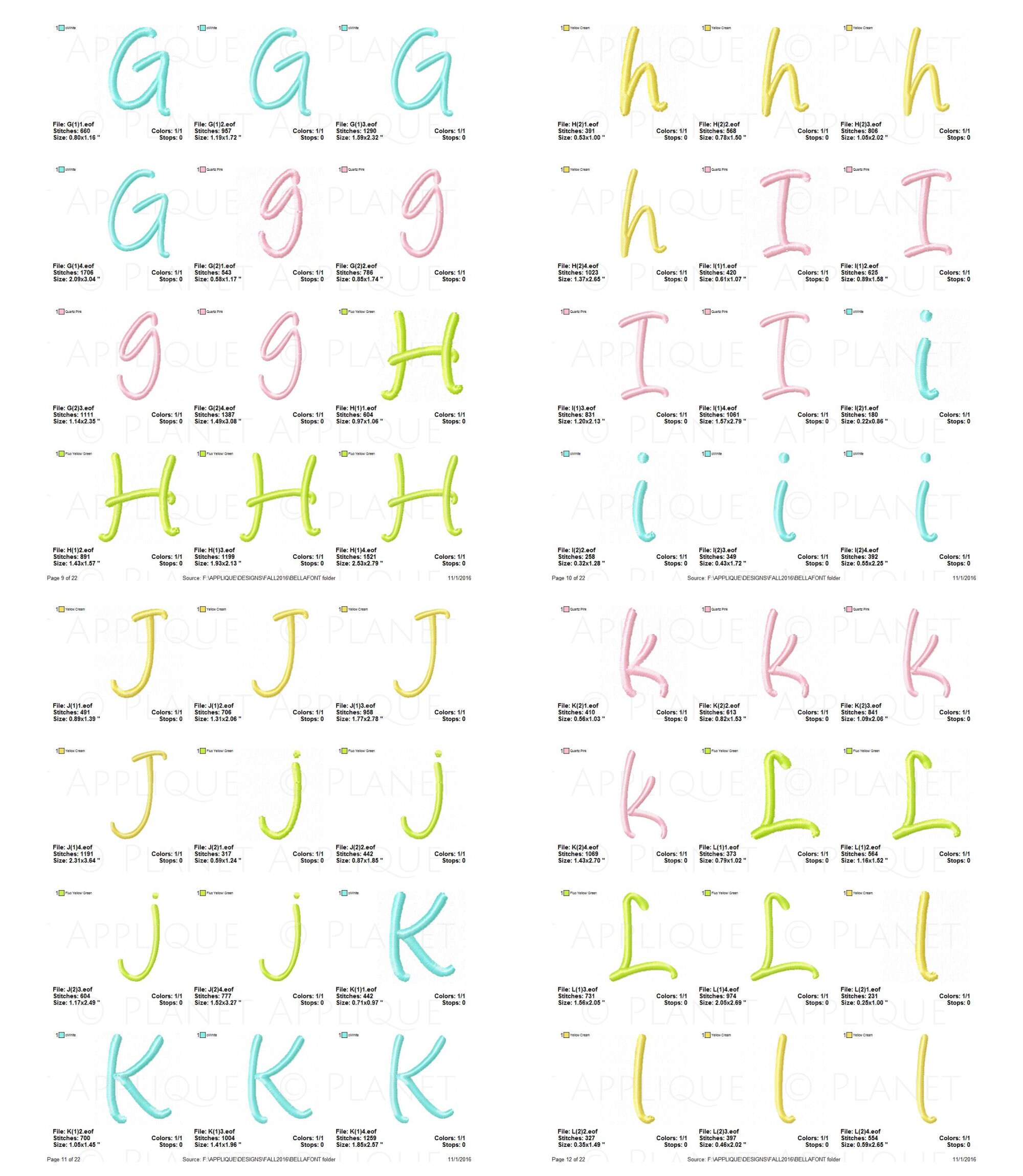 Bella Font Script Cursive Monogram Font Alphabet Machine | Etsy Canada