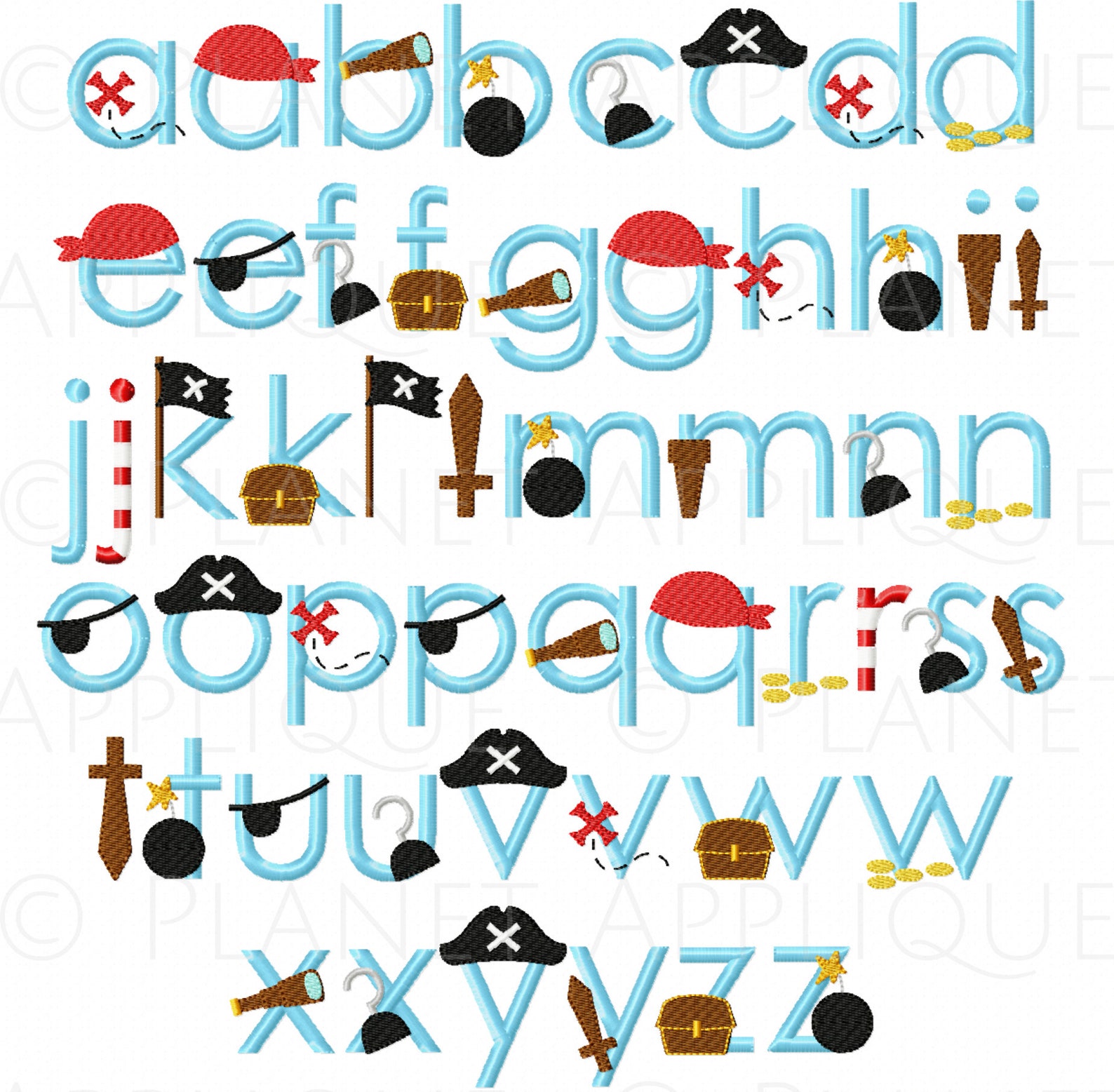 Pirate Monogram Font Alphabet Machine Embroidery Design - Etsy