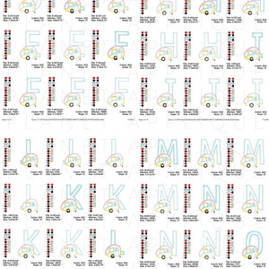 Happy Camper Applique Alphabet Monogram Font Machine Embroidery Design ...