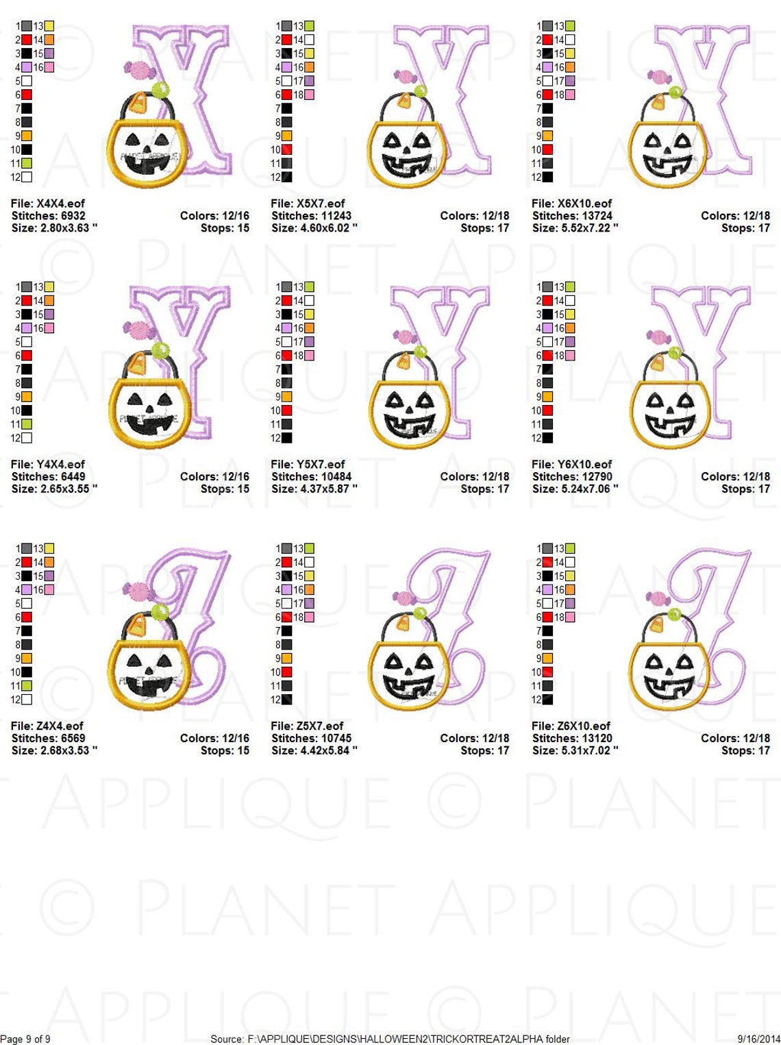 Trick or Treat 2 Applique Alphabet Halloween Monogram Font - Etsy