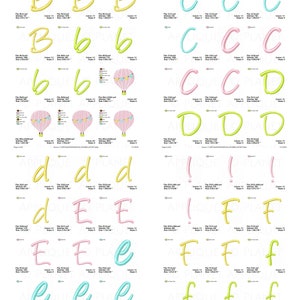 Bella Font Script Cursive Monogram Font Alphabet Machine Embroidery ...
