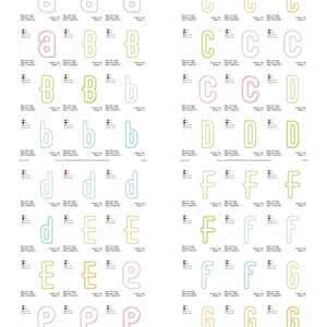 Dalton Plain Letter Applique Alphabet Monogram Font Machine Embroidery ...