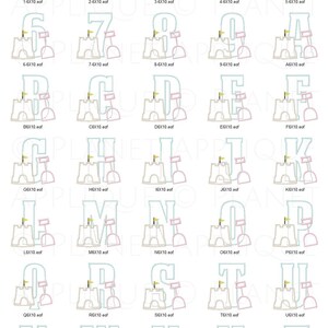 Sand Castle 2 Applique Alphabet Monogram Font Machine Embroidery Design ...