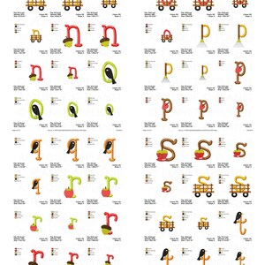 Fall Alphabet Monogram Font Machine Embroidery Designs - Etsy