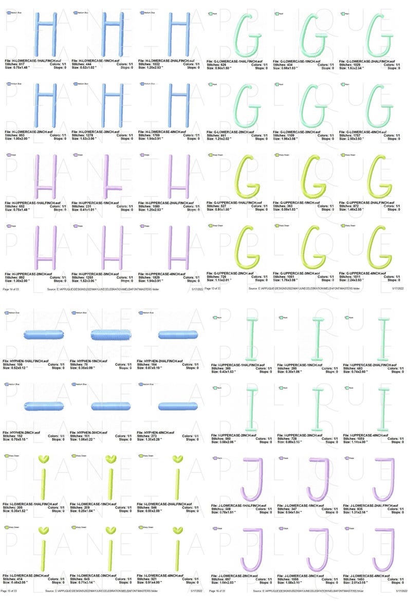 Heidi Script Monogram Font Alphabet Machine Embroidery Designs Birthday ...