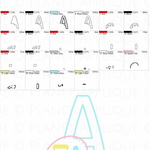 Happy Camper Applique Alphabet Monogram Font Machine Embroidery Design ...
