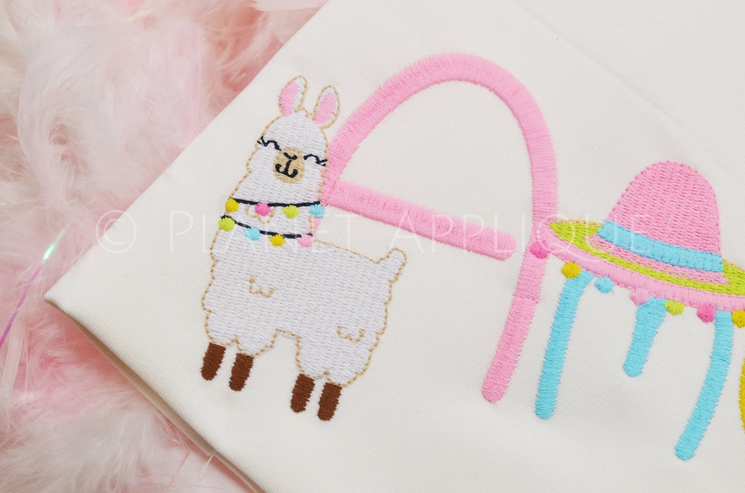 Llama Uppercase Monogram Font Alphabet Machine Embroidery Designs ...
