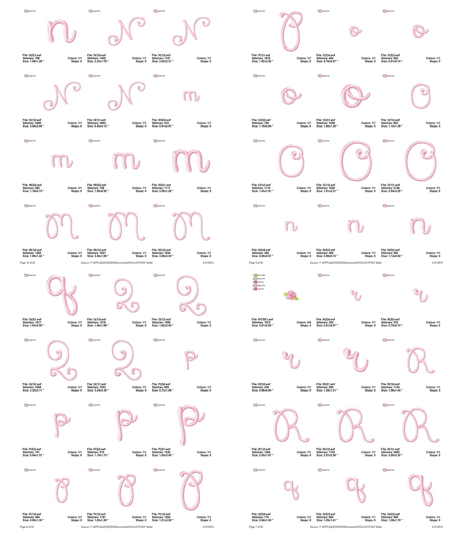 Lucy Monogram Cursive Script Alphabet Font Machine Embroidery - Etsy