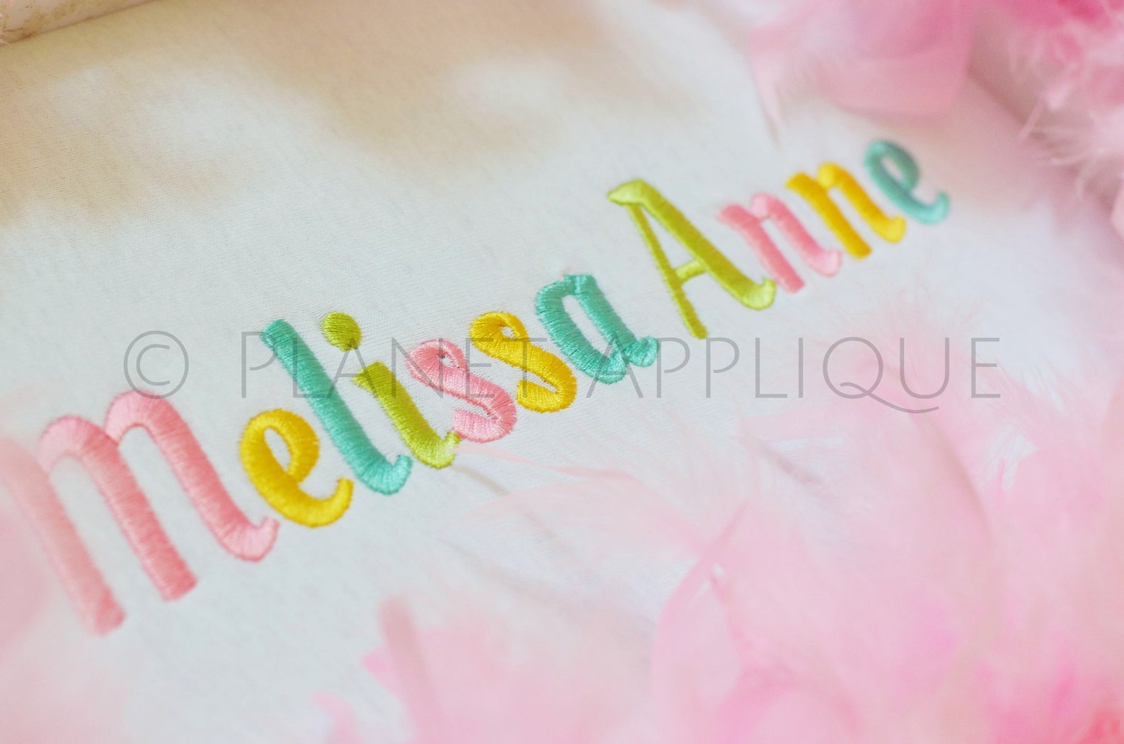 Melissa Script Monogram Font Alphabet Machine Embroidery - Etsy