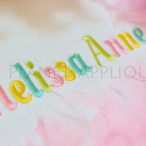 Melissa Script Monogram Font Alphabet Machine Embroidery Designs ...