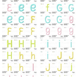 Emmaline Alphabet Monogram Font Machine Embroidery Designs - Etsy