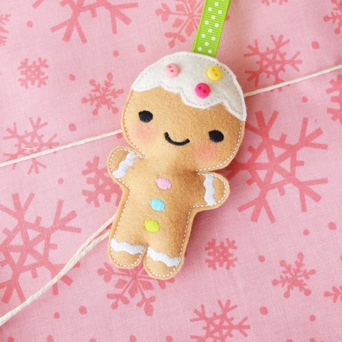 Gingerbread Man Embroidery Pattern in the Hoop ITH Softie - Etsy