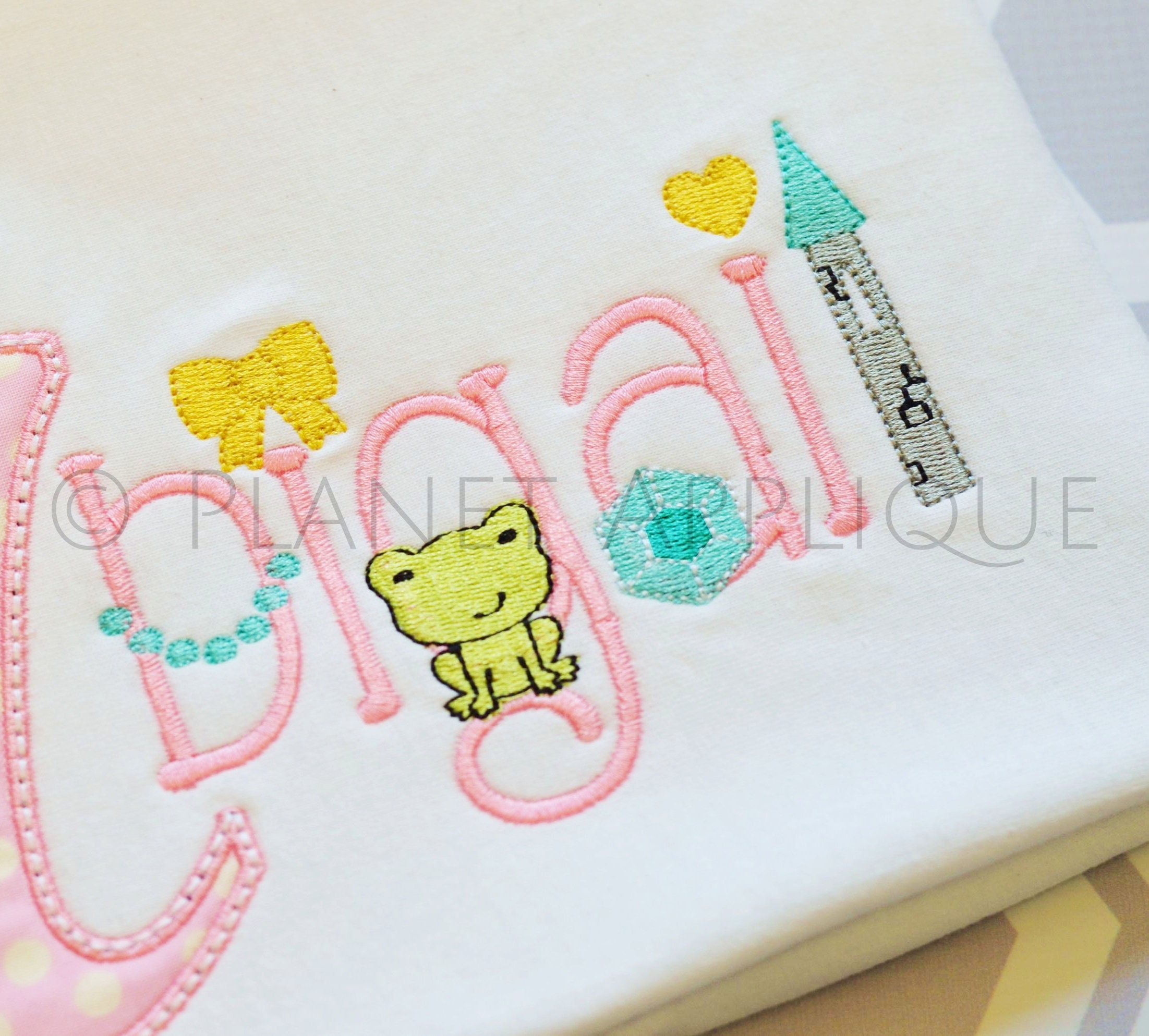 Princess Monogram Font Machine Embroidery Designs Fantasy - Etsy
