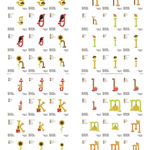 Fall Alphabet Monogram Font Machine Embroidery Designs - Etsy