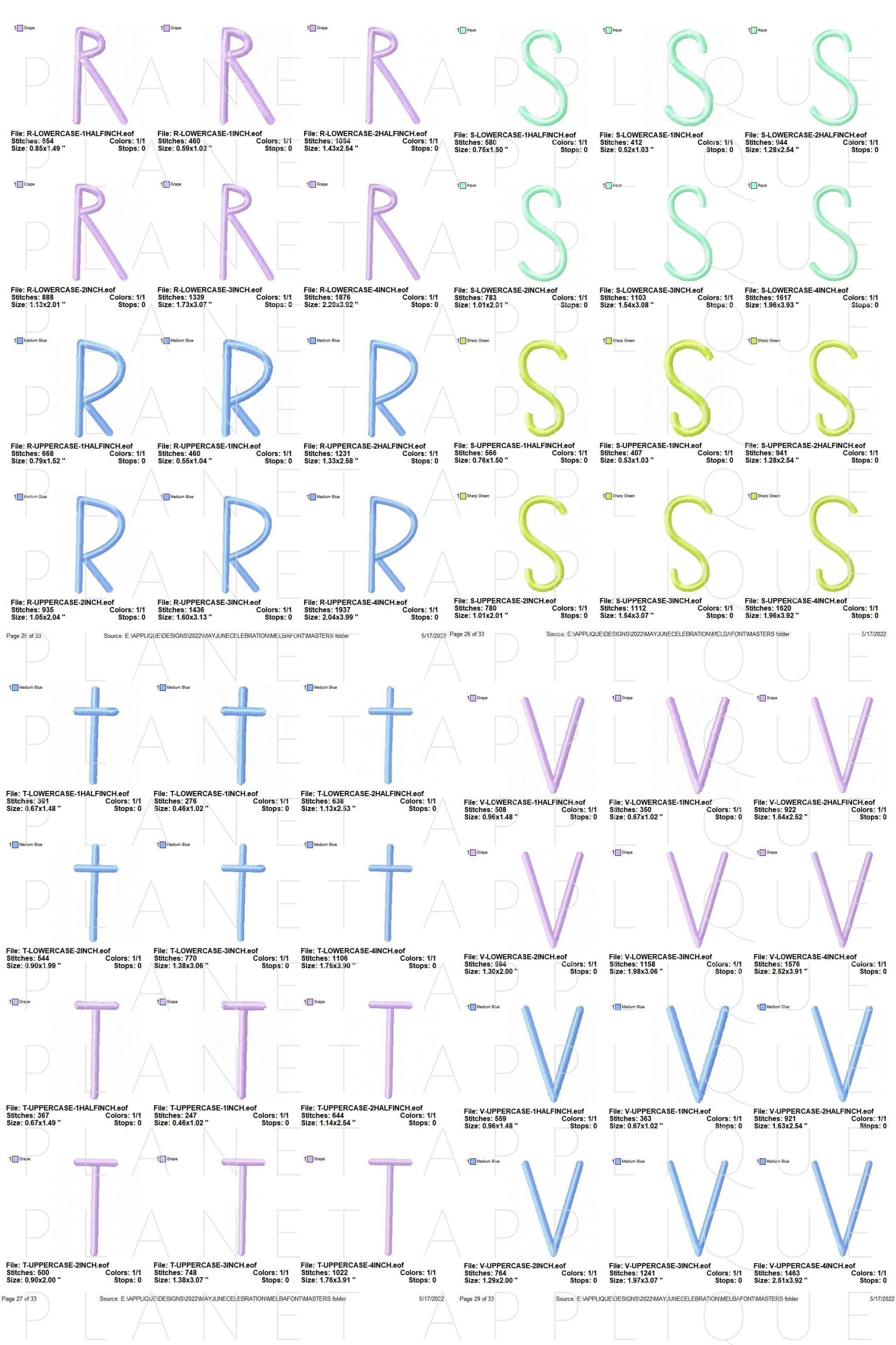 Heidi Script Monogram Font Alphabet Machine Embroidery Designs Birthday ...
