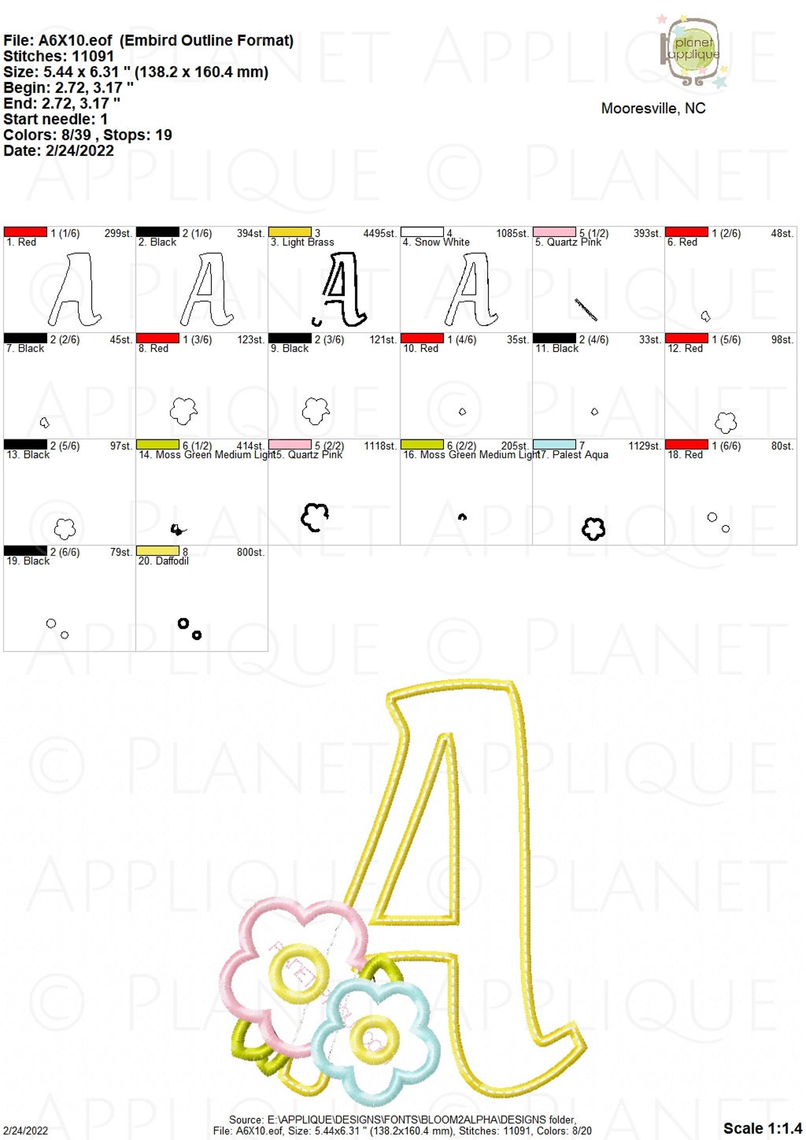 Bloom 2 Cursive Script Monogram Applique Alphabet Font Machine - Etsy