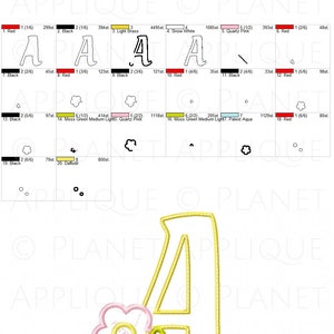 Bloom 2 Cursive Script Monogram Applique Alphabet Font Machine ...