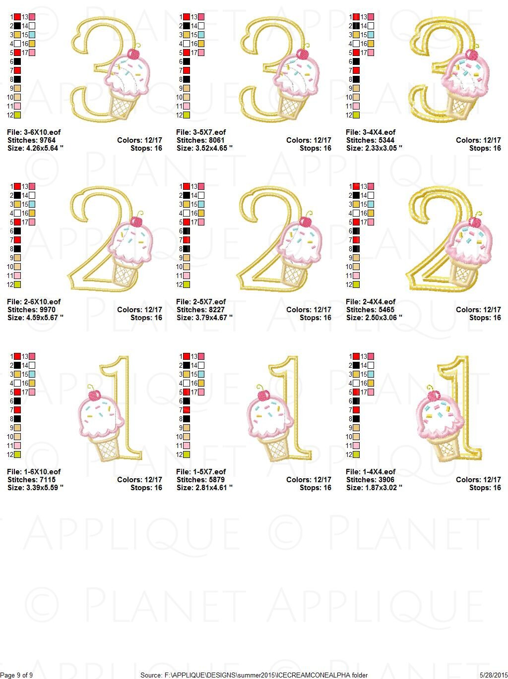 Ice Cream Cone Cursive Script Applique Alphabet Monogram Font - Etsy