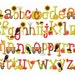 Fall Alphabet Monogram Font Machine Embroidery Designs - Etsy