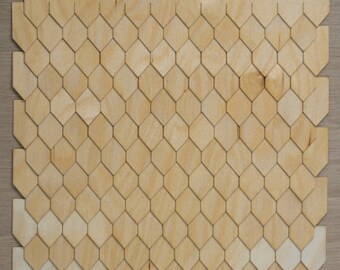 Octagon Style Miniature Dollhouse Shingles 1:12 Scale Laser Cut Speed ...