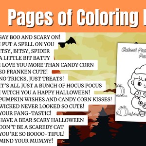Halloween Quote Coloring Pages | Fun Printable Halloween Coloring ...