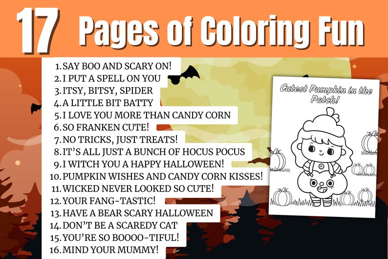 Halloween Quote Coloring Pages | Fun Printable Halloween Coloring ...