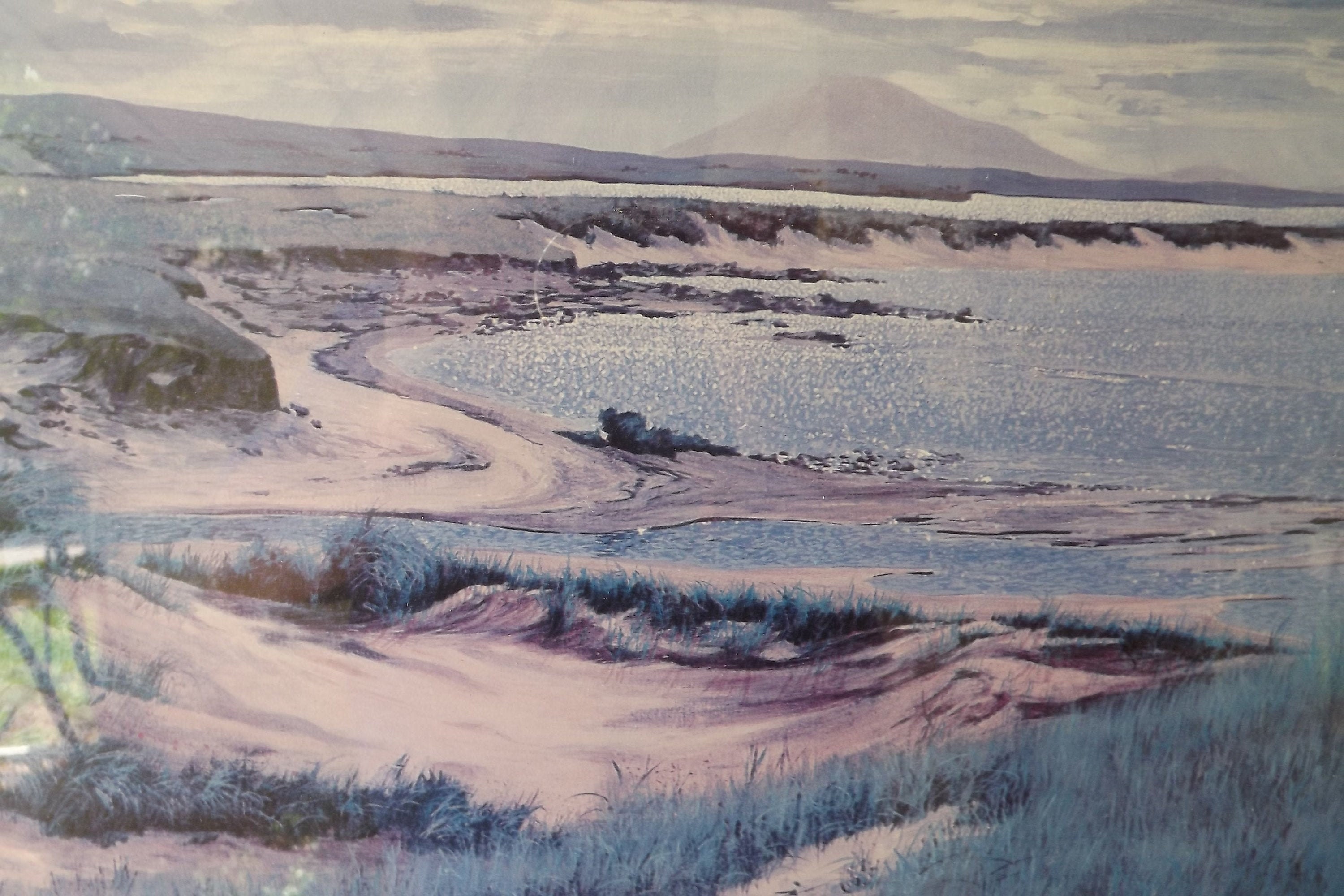 Vintage Limited Edition Print of Irish Seacoast white - Etsy