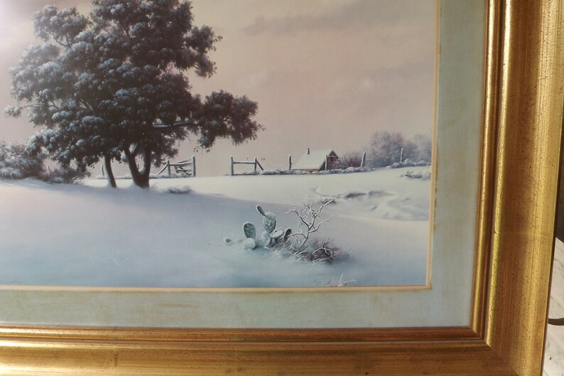 Vintage Windberg Print Winter's Repose signed | Etsy