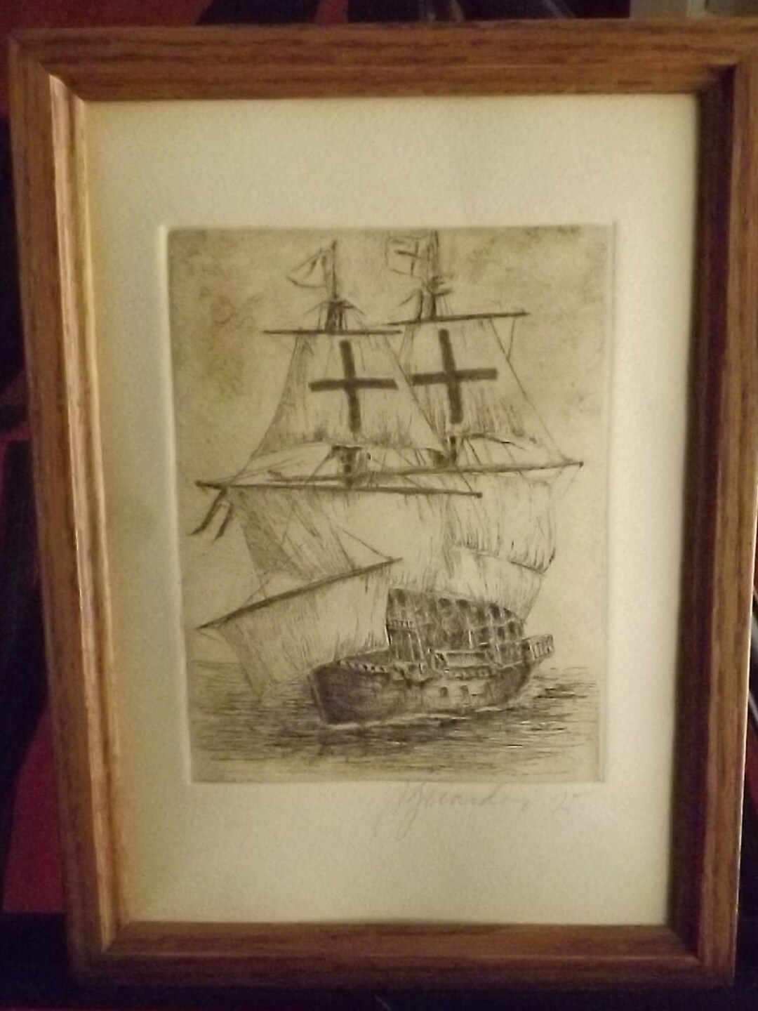 Vintage Etching Signed by Artist, Sal Guardino, Dated '75 - Etsy