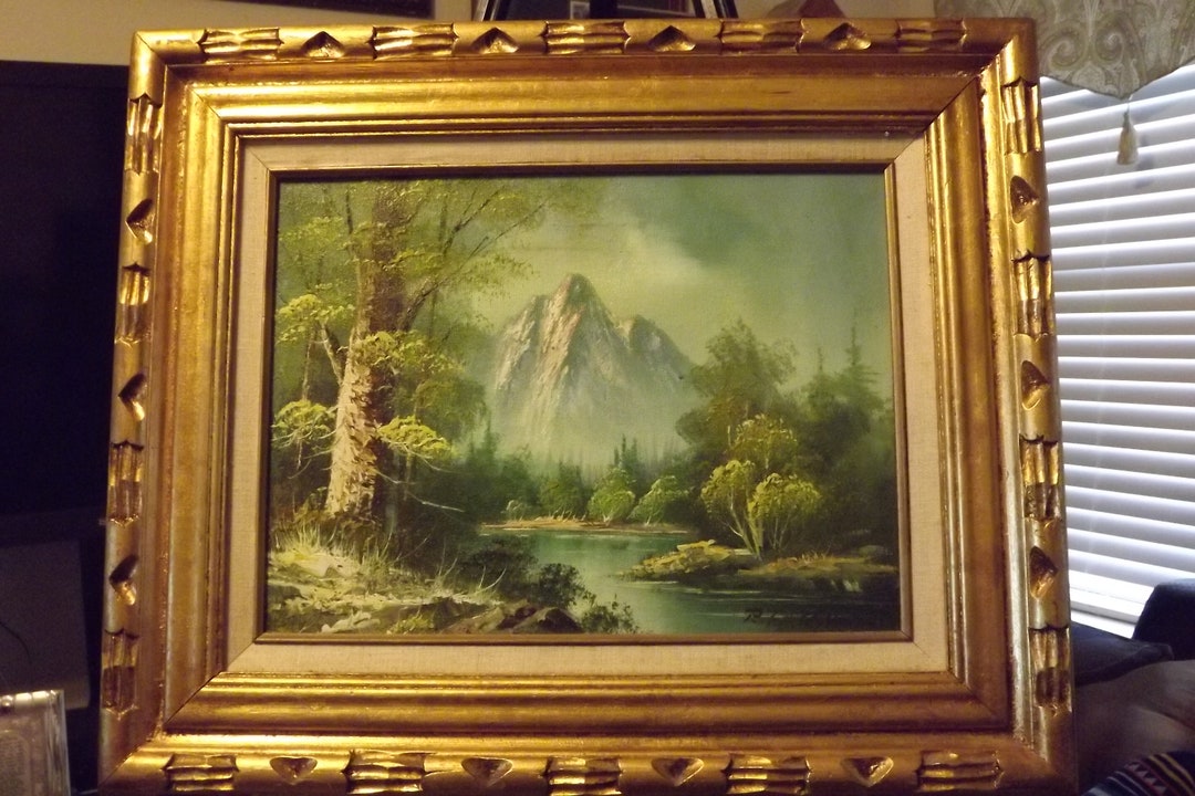 Vintage Original Oil Painting Untitled "stream in the Highlands" Signed ...