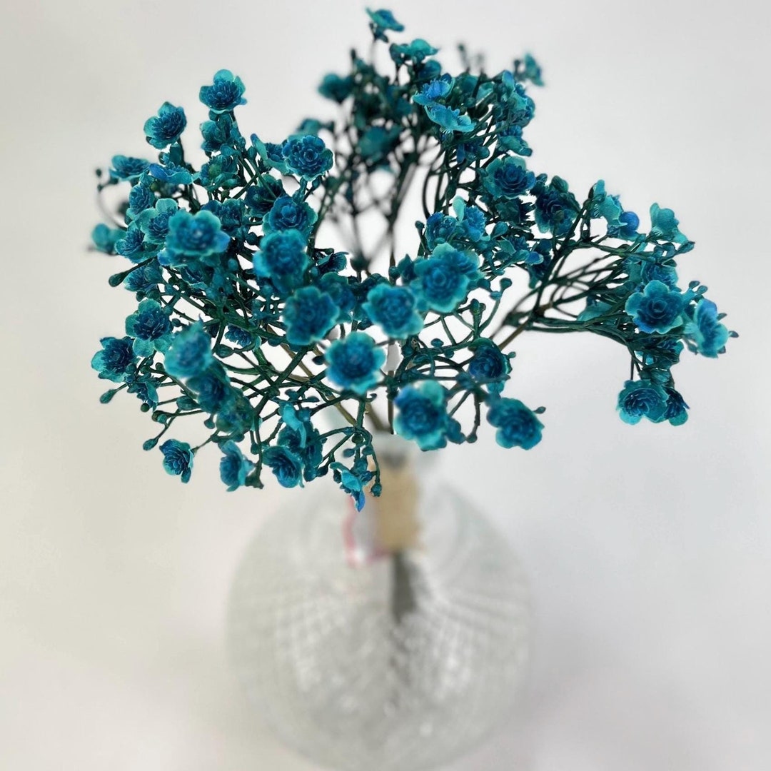 Teal (dark Turquoise) Artificial Gypsophlia Flower Sprays on Individual ...