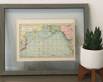 1940s WWII Pacific Theater Far East Battle Area Map Vintage | Etsy