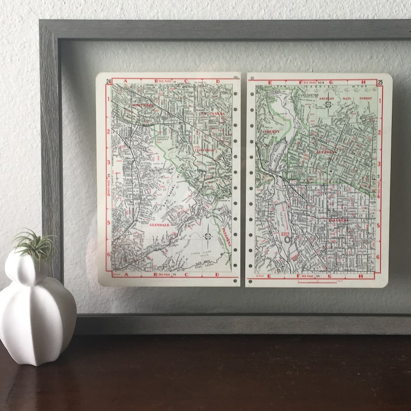 Vintage Road Maps - Etsy