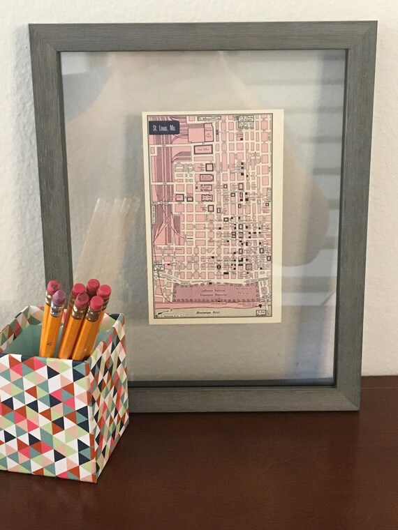1960s St. Louis City Map Vintage Atlas | Etsy