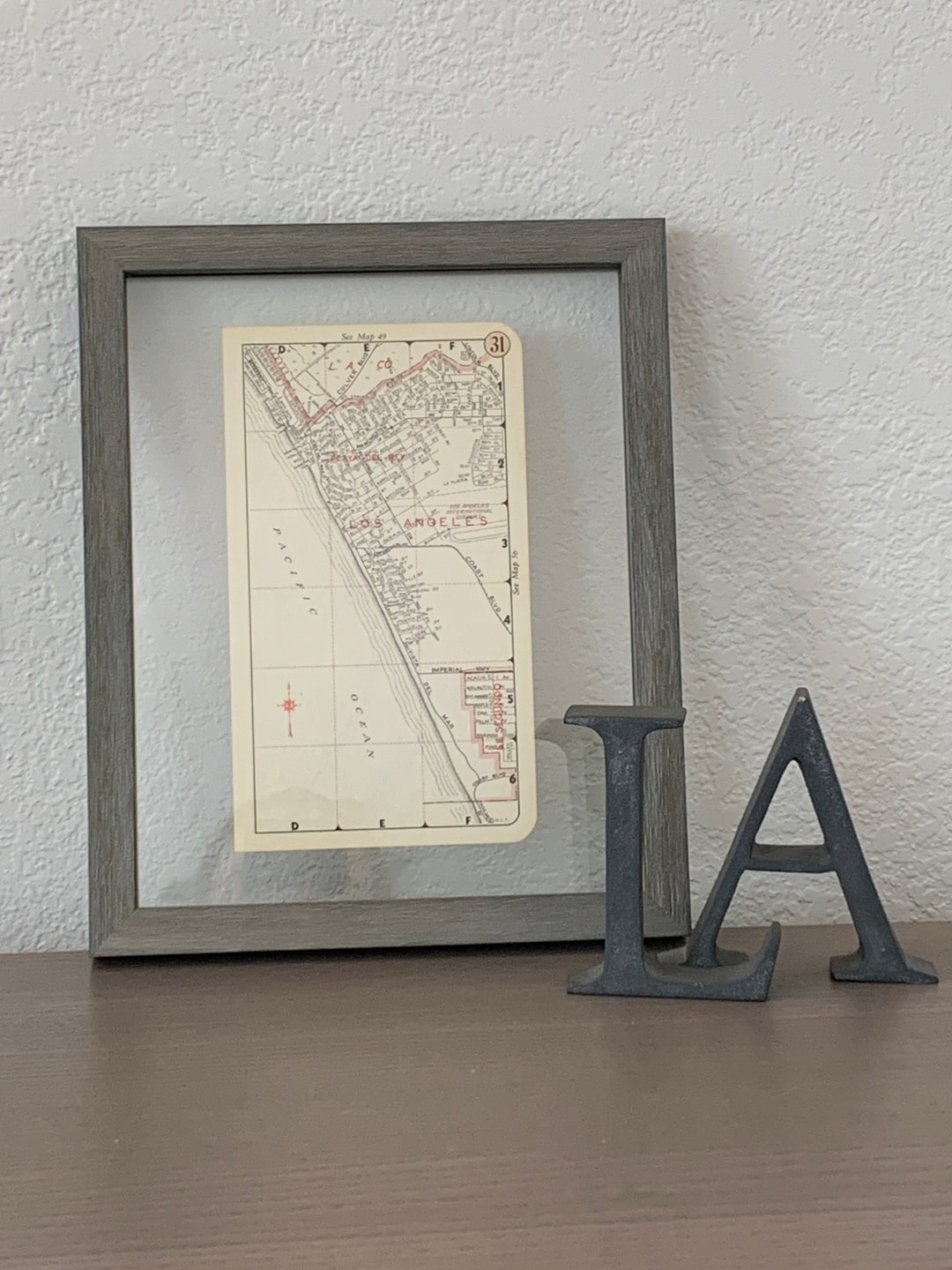 Vintage Playa Del Rey, Marina Del Ray, El Segundo Map 1950's - Vintage ...