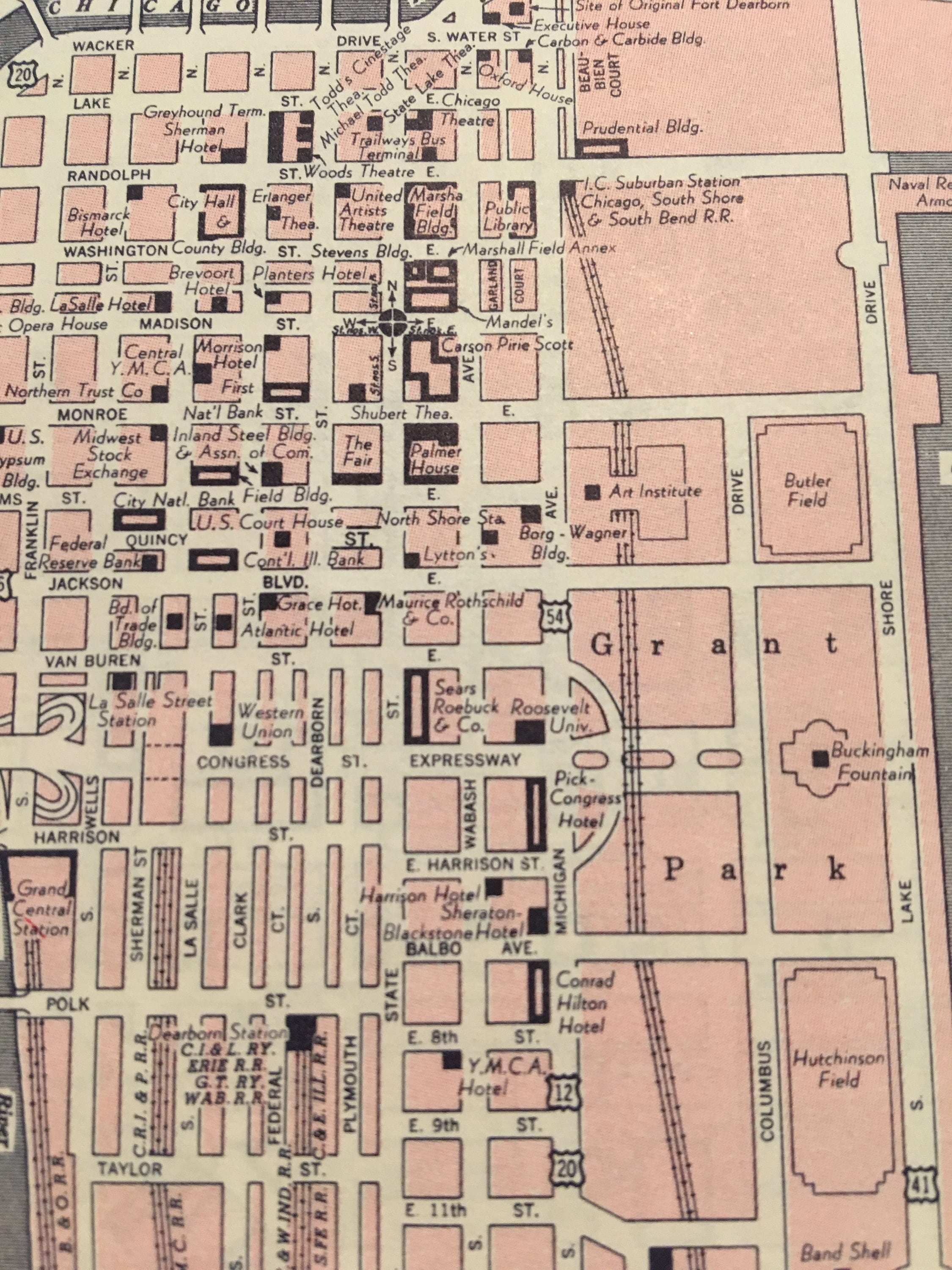 1960s Chicago Map Vintage Atlas - Etsy