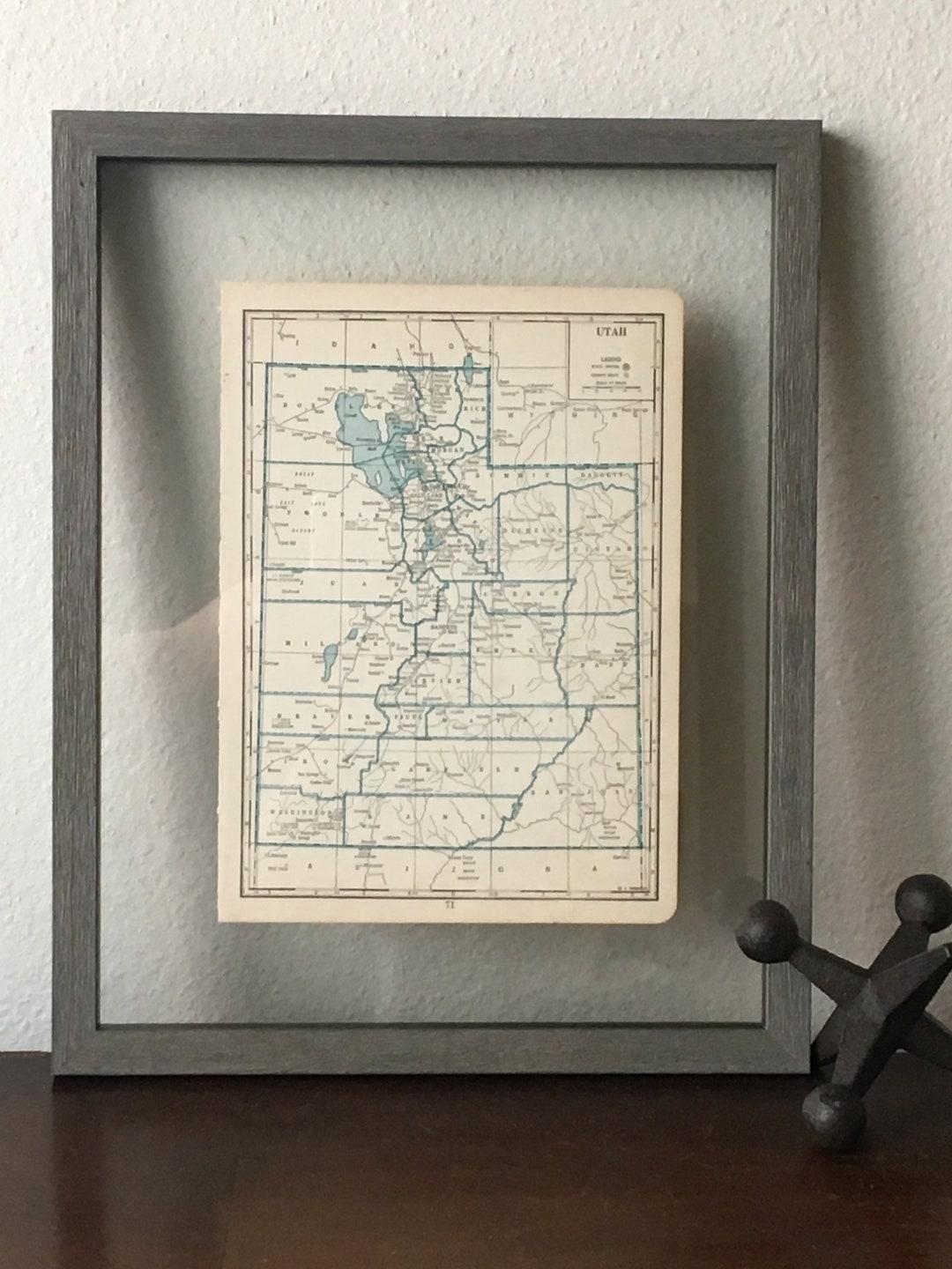 1930’s Utah Vintage Map - Etsy