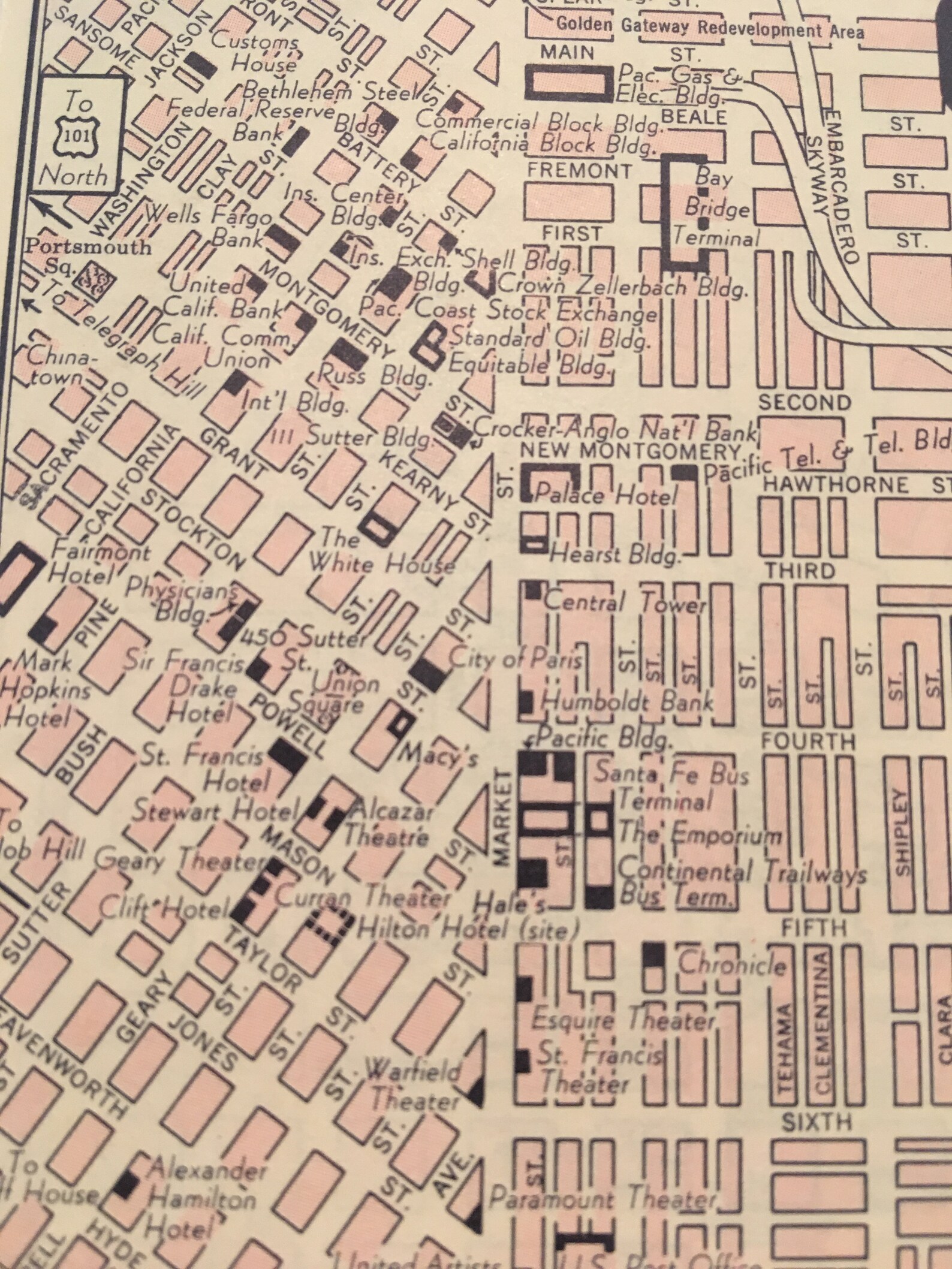 1960s San Francisco City Map Vintage Atlas - Etsy