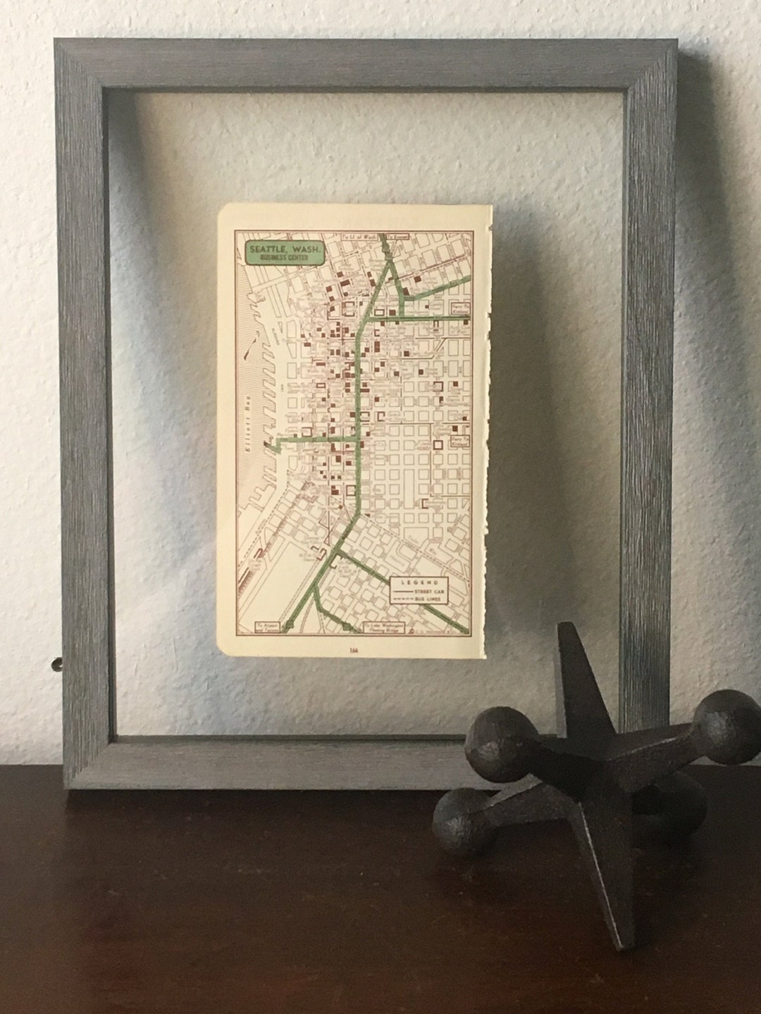 1950’s Seattle Vintage Map- City Road Atlas - Etsy