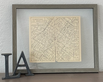 1960s LA Map Downtown Los Angeles Vintage Road Atlas | Etsy