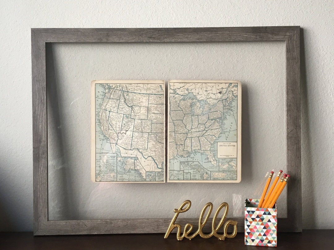 1930’s US Vintage Map- United States of America - Etsy