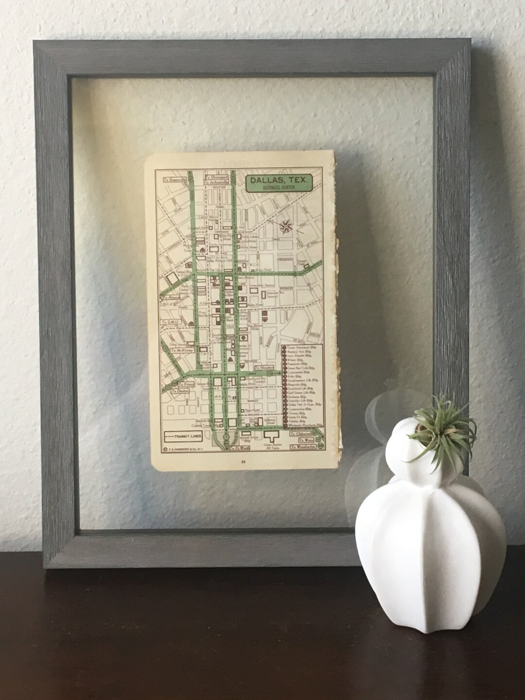 1950’s Dallas Vintage Map- City Road Atlas - Etsy
