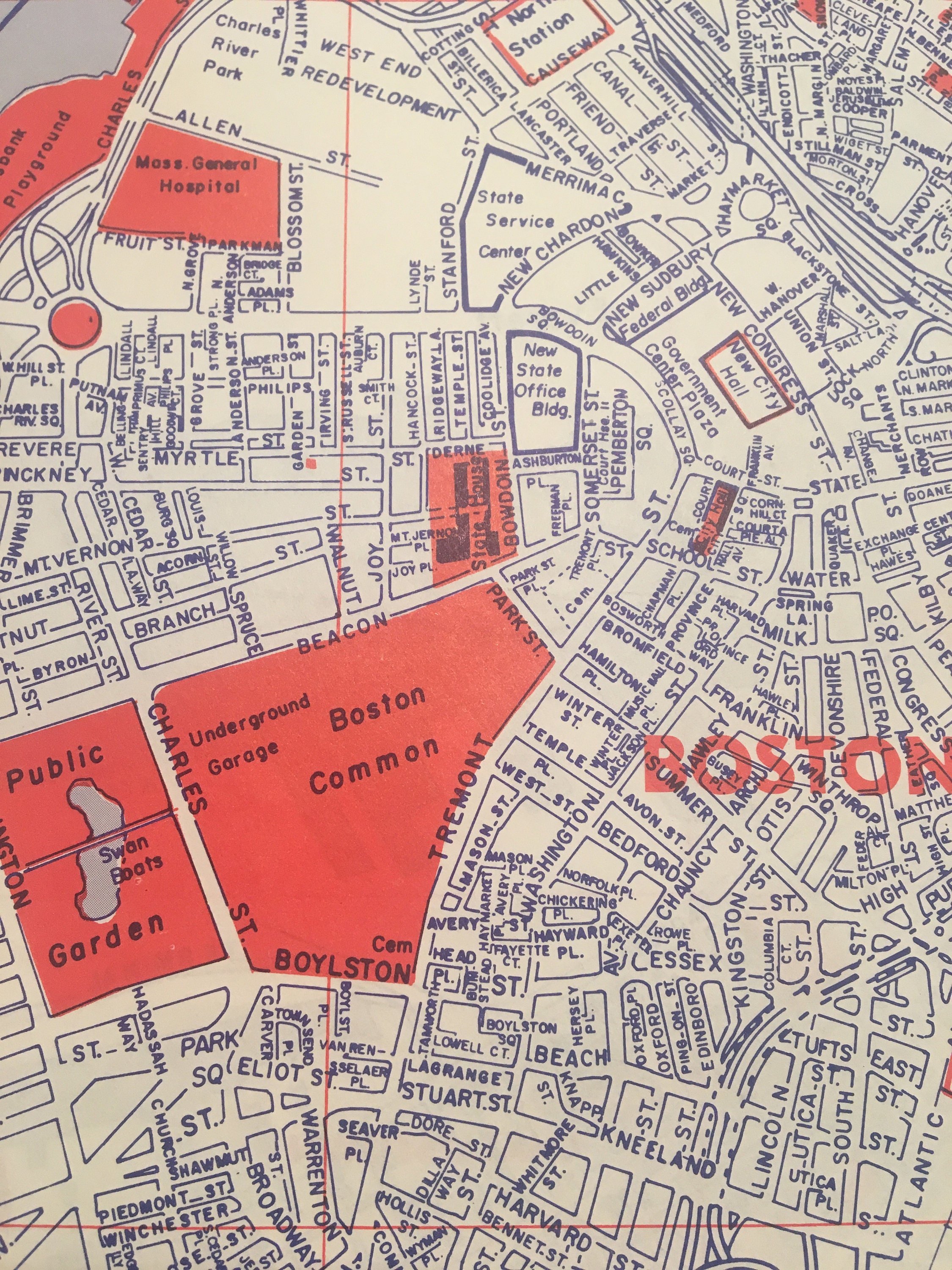 1960s Boston Map Vintage Atlas | Etsy