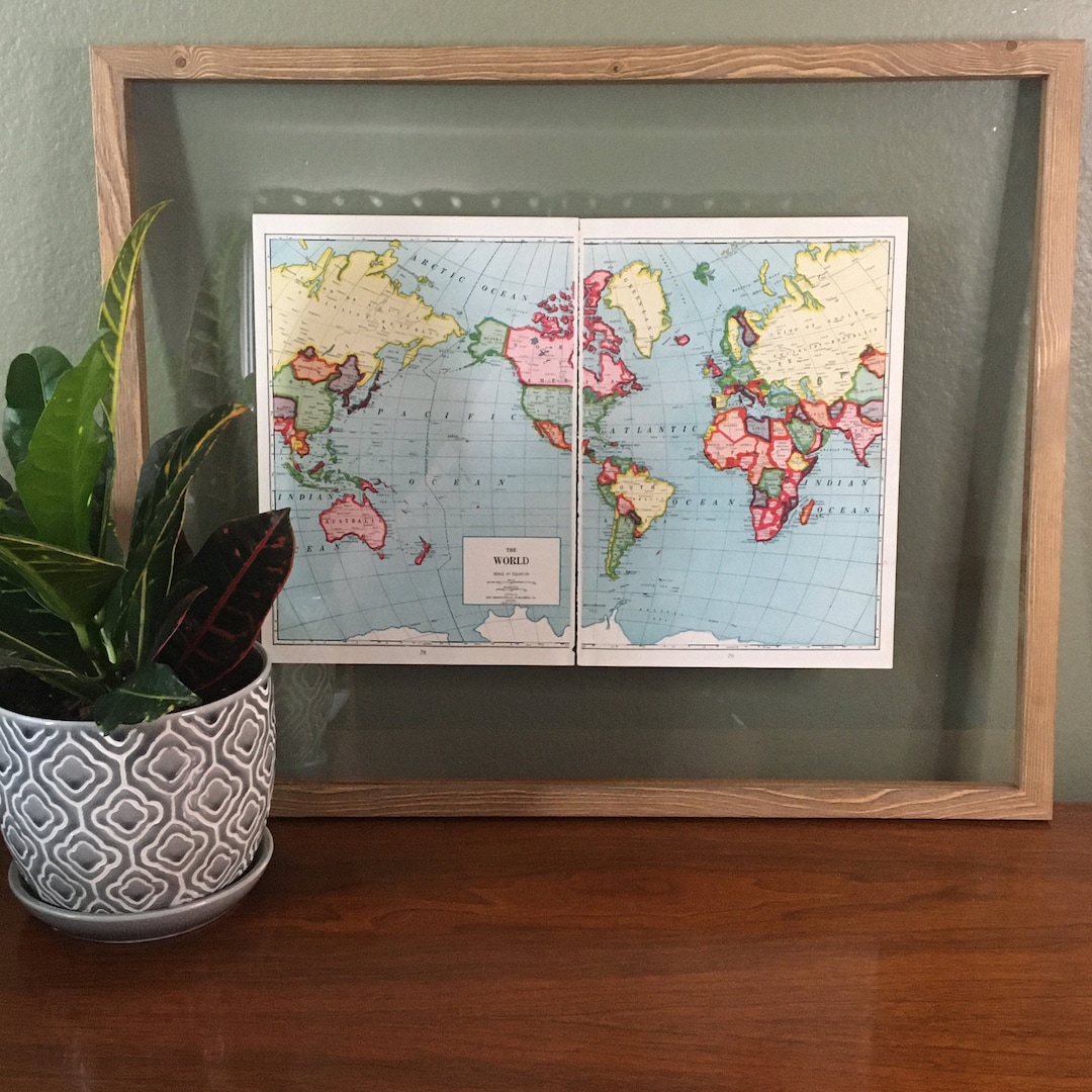 1940’s the World Map During WWII- Vintage Atlas - Etsy