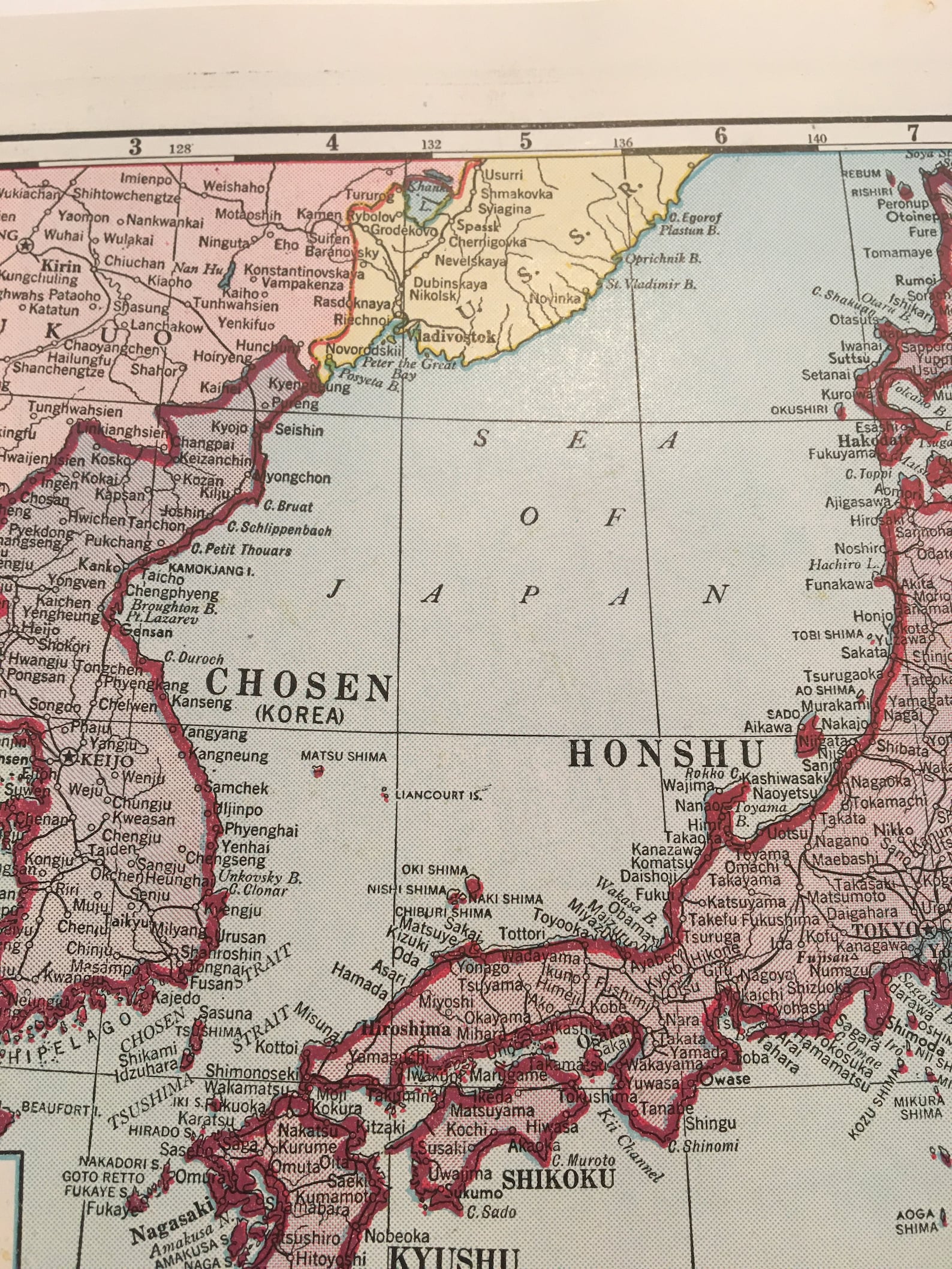 1940s Japan WWII Map Vintage Atlas - Etsy