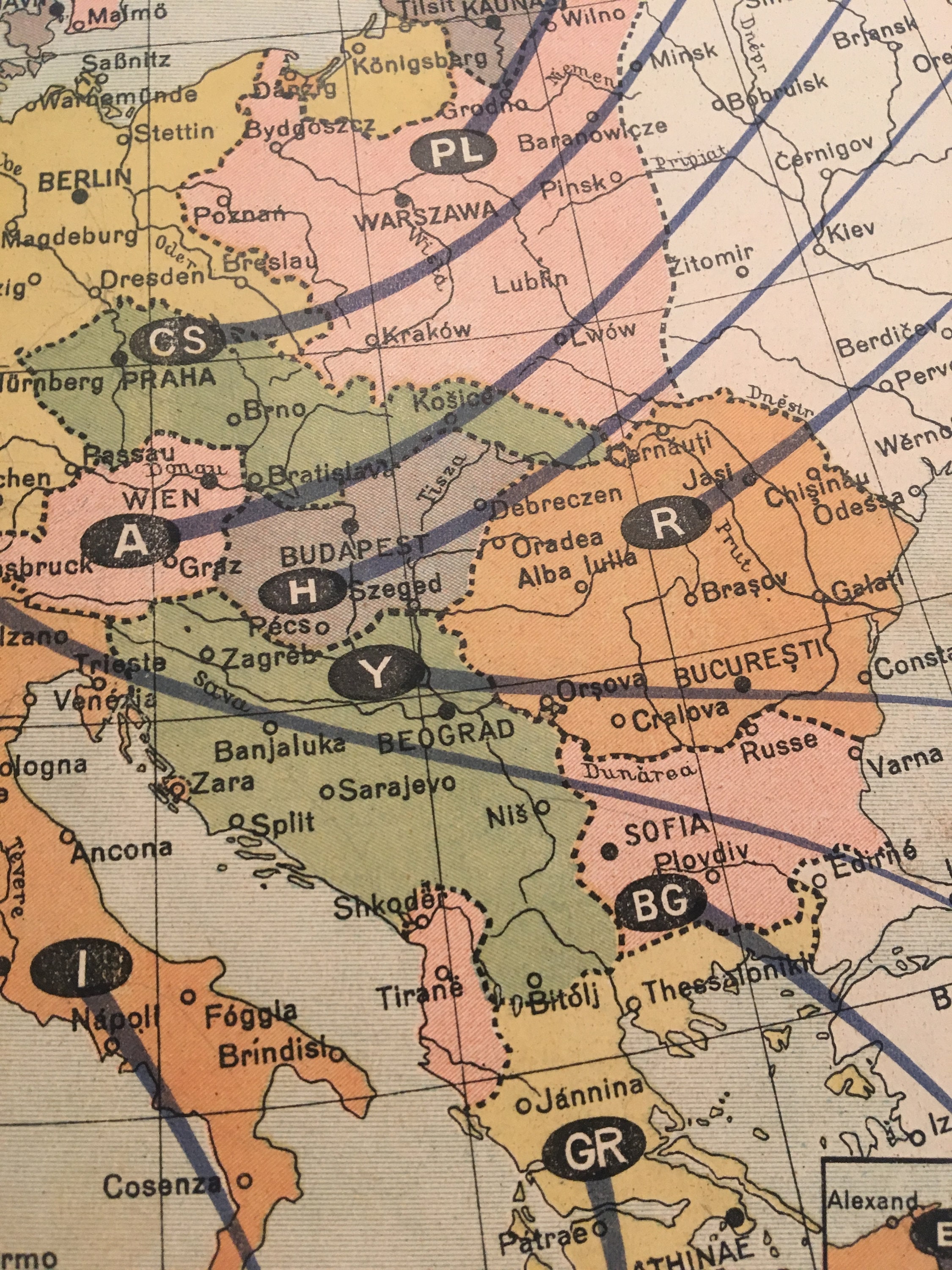 1930s Europe Map European Road Atlas - Etsy
